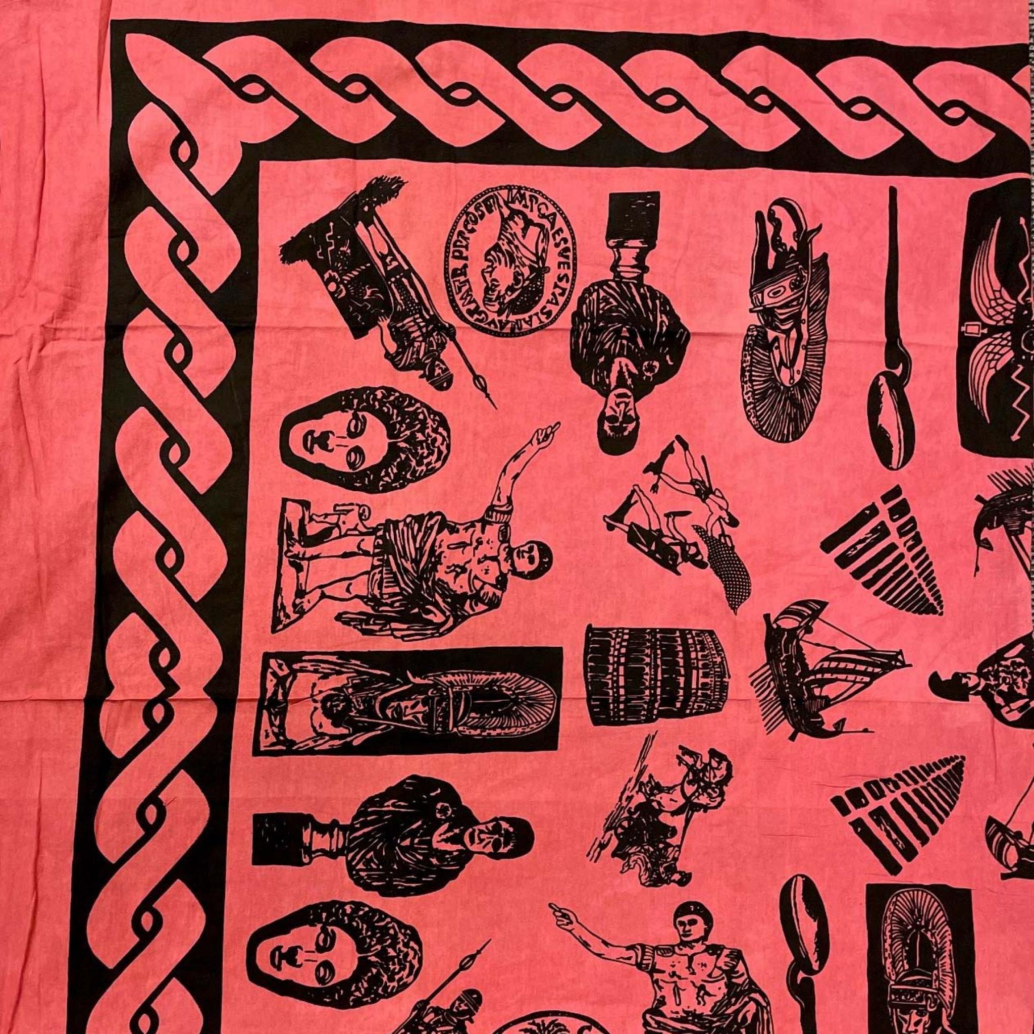 Red Roman Display Drape | Starbeck Education