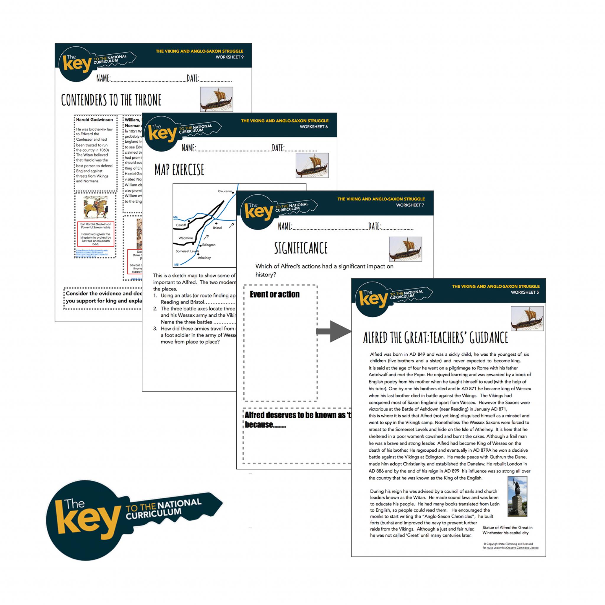 Key to... The Viking and Anglo-Saxon Struggle For the Kingdom of ...