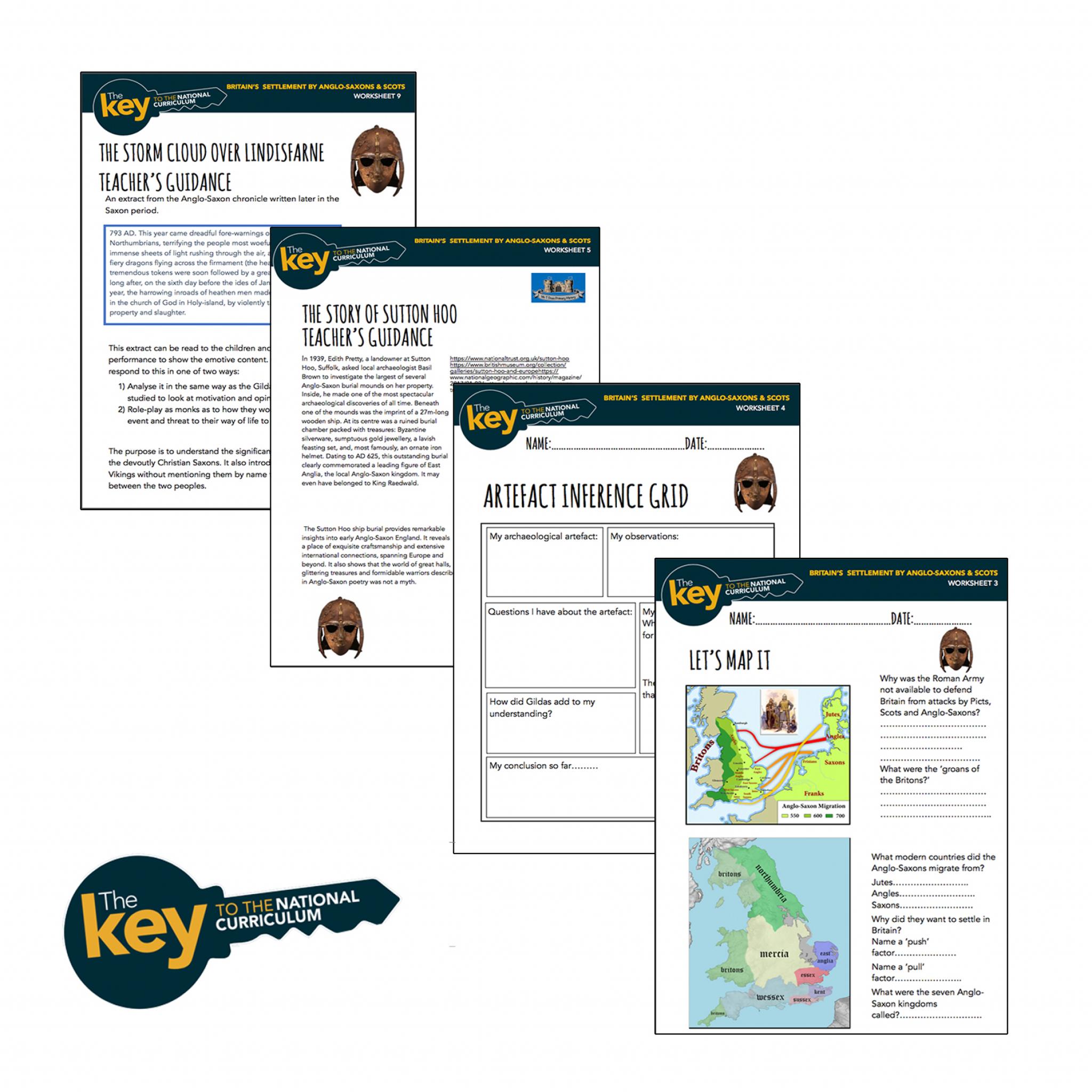 Key to... Britain’s settlement by Anglo-Saxons and Scots | Starbeck ...