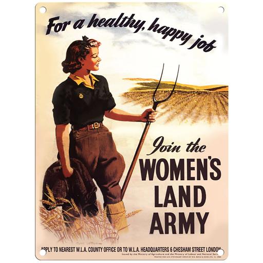 Join the Women's Land Army Metal Sign | Starbeck Education